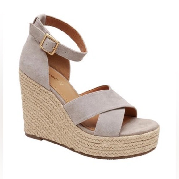 Lisa Vicky | Shoes | Nwt Lisa Vicky Gemi Platform Wedge Sandal In Light ...